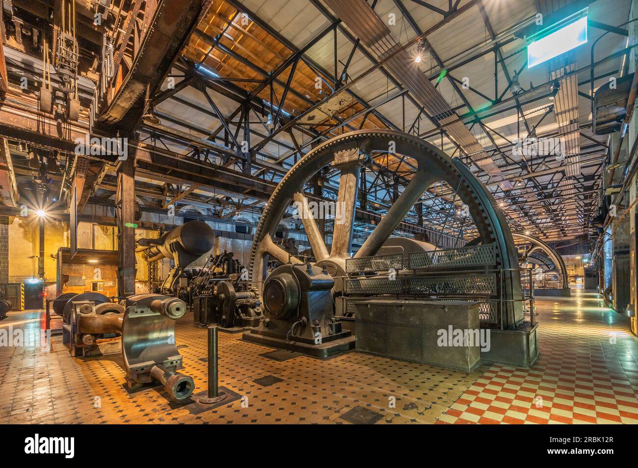 Fan hall of the Völklingen Ironworks, UNESCO World Heritage Site ...