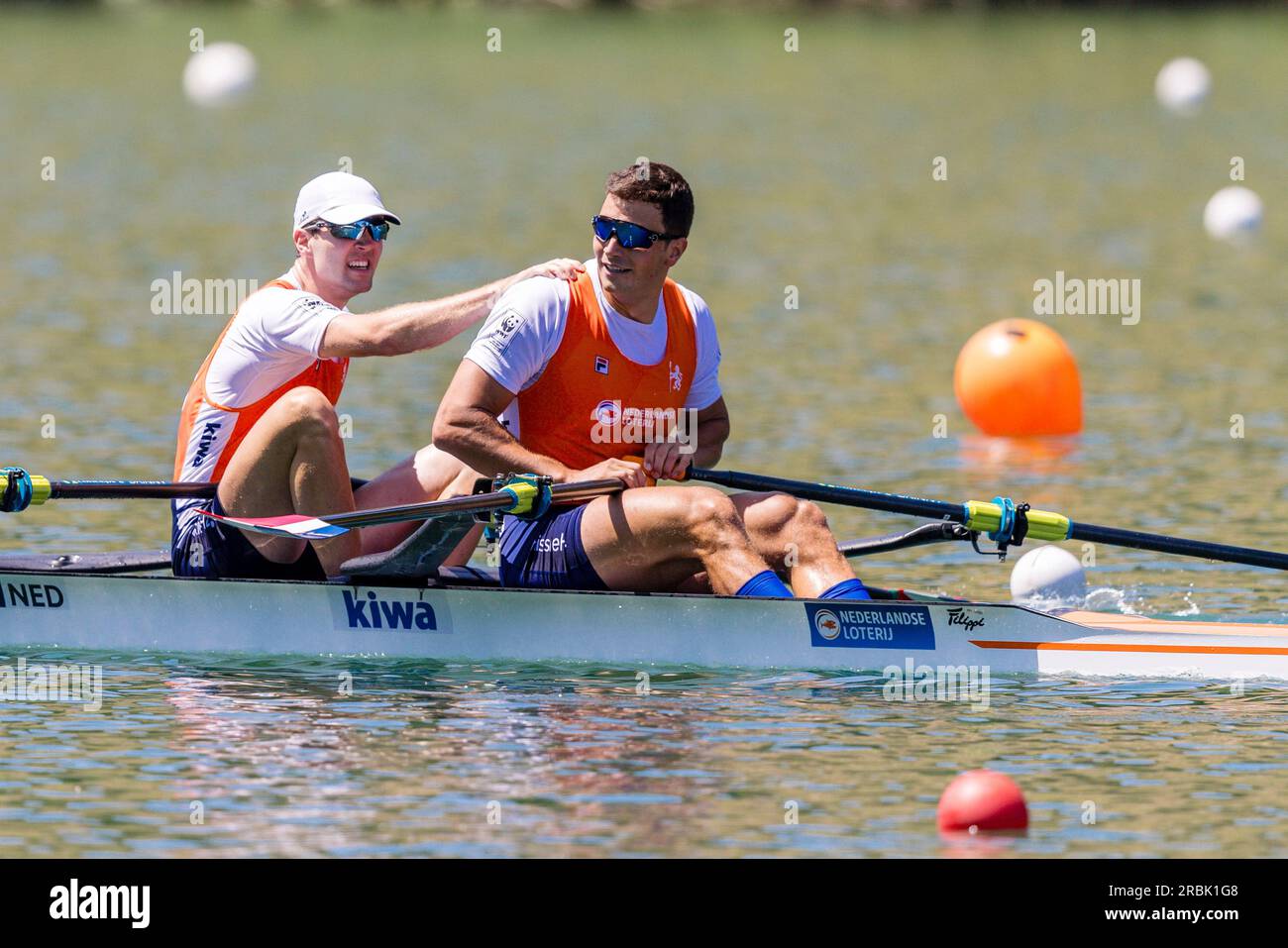 Melvin Twellaar, left, and Stefan Broenink, right, of the Netherlands ...