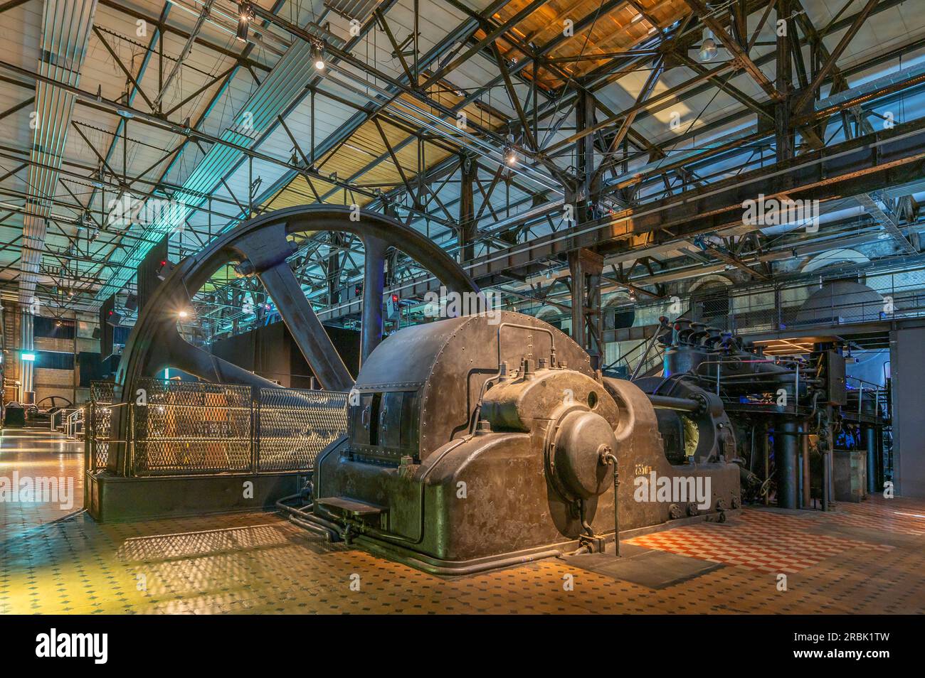 Fan hall of the Völklingen Ironworks, UNESCO World Heritage Site ...