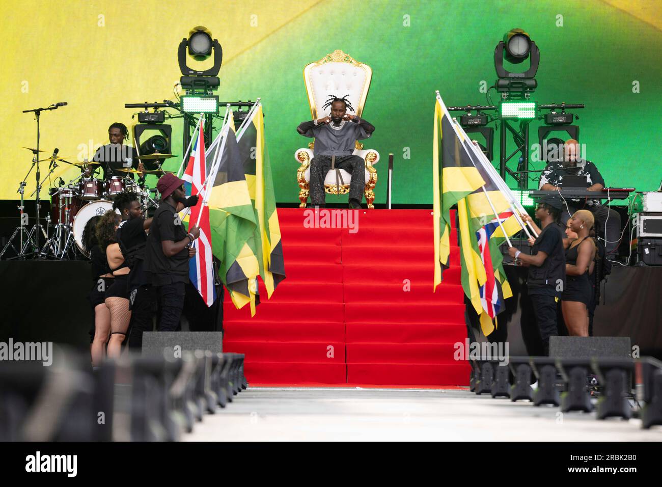 Popcaan performs at the Wireless Music Festival, in Finsbury Park ...