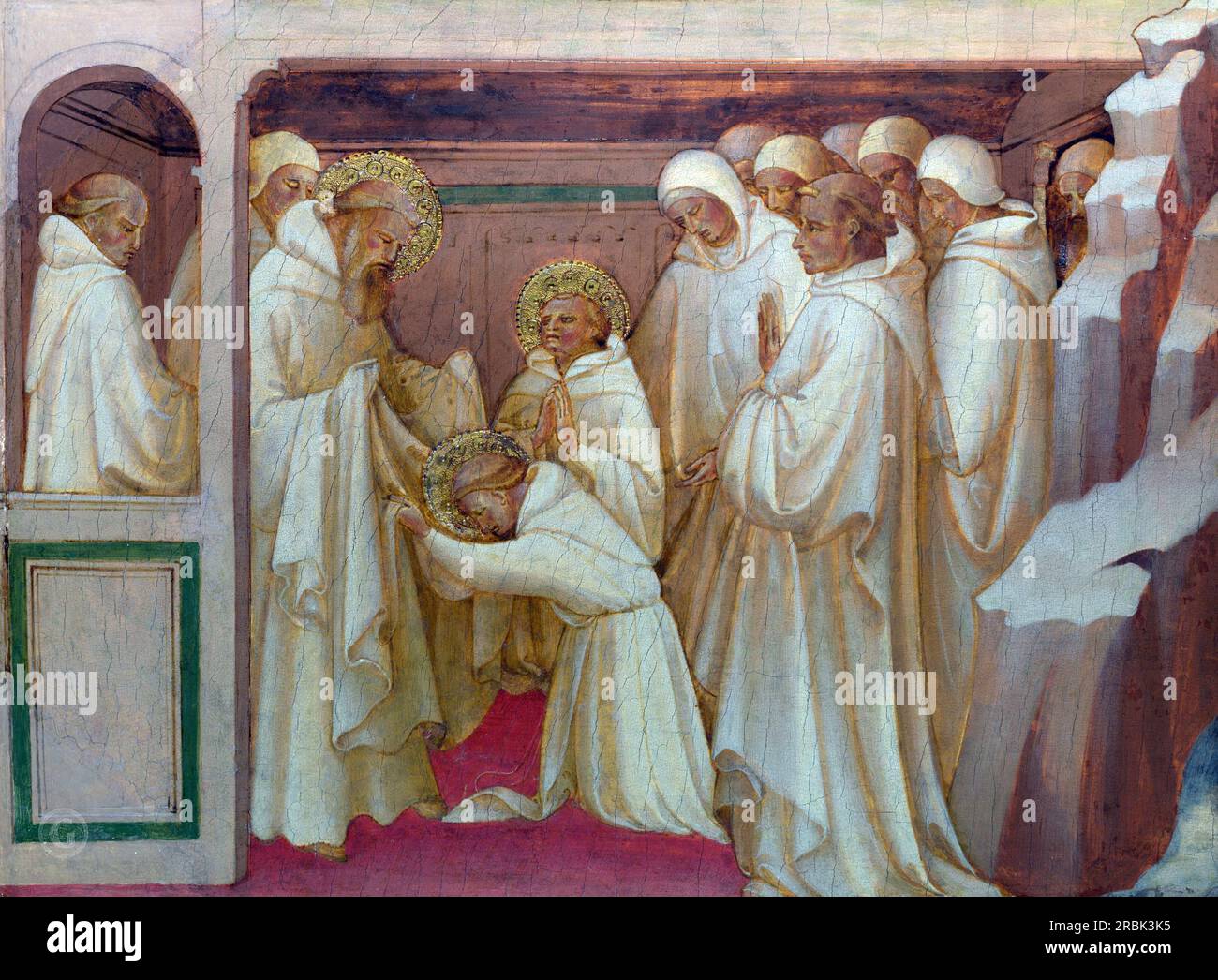 Lorenzo Monaco - Saint Benedict admitting Saints into the Order 1407-09 ...