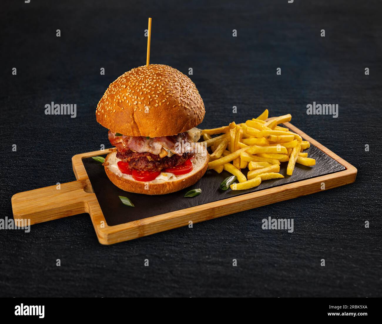 Burger fries takeaway hi-res stock photography and images - Alamy