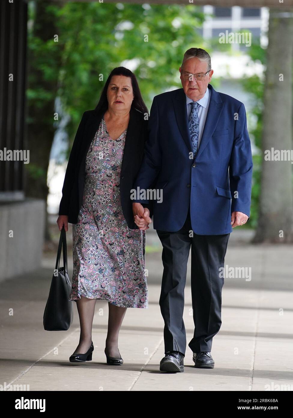 John and Susan Letby, the parents of nurse Lucy Letby, arrive at ...