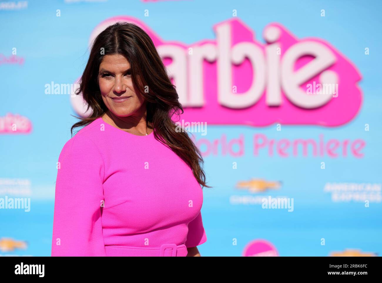 Producer Robbie Brenner arrives at the premiere of "Barbie" on Sunday ...