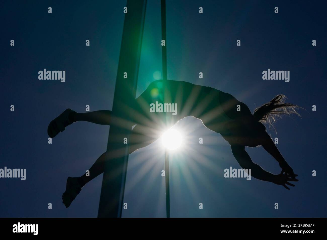 Sydney Walter competes in the women's pole vault during the U.S. track ...