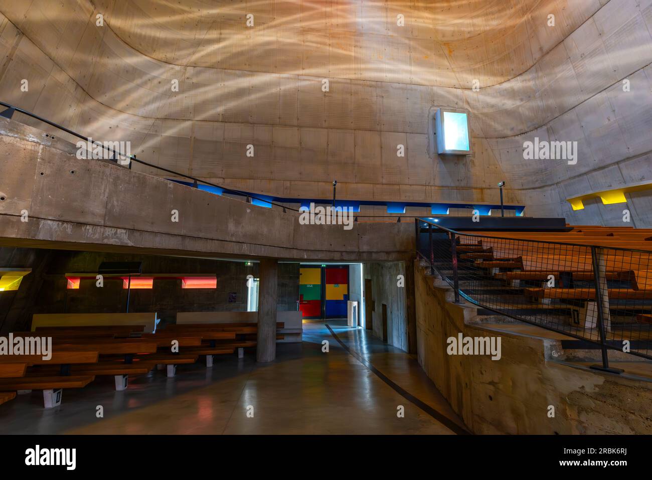 Interior of Saint-Pierre church (Saint Peter) by swiss/french architect ...