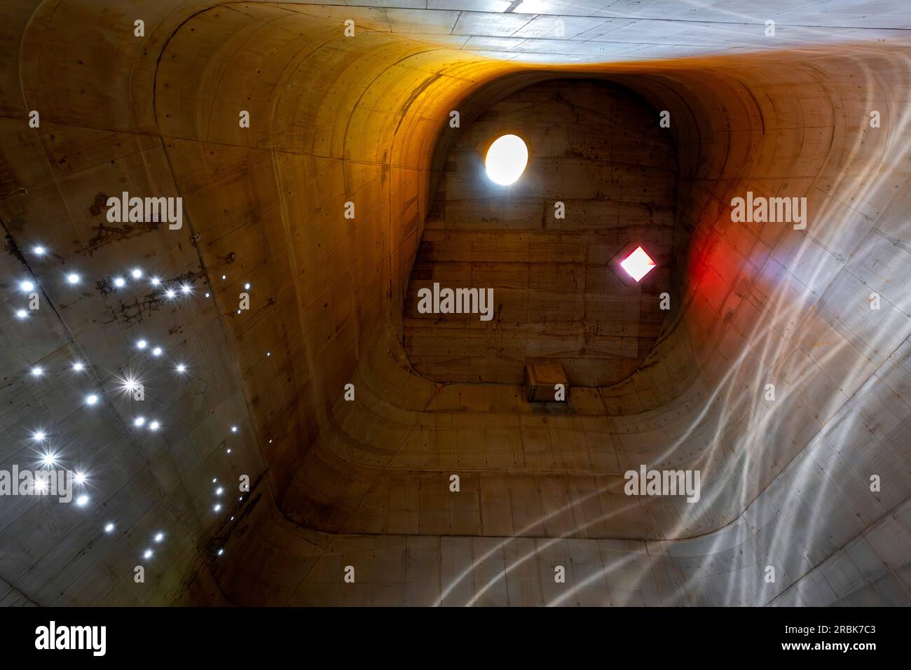 Interior of Saint-Pierre church (Saint Peter) by swiss/french architect ...