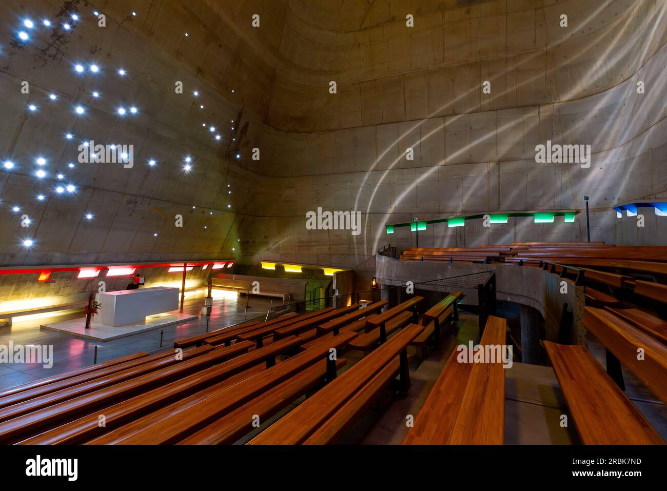 Interior of Saint-Pierre church (Saint Peter) by swiss/french architect ...