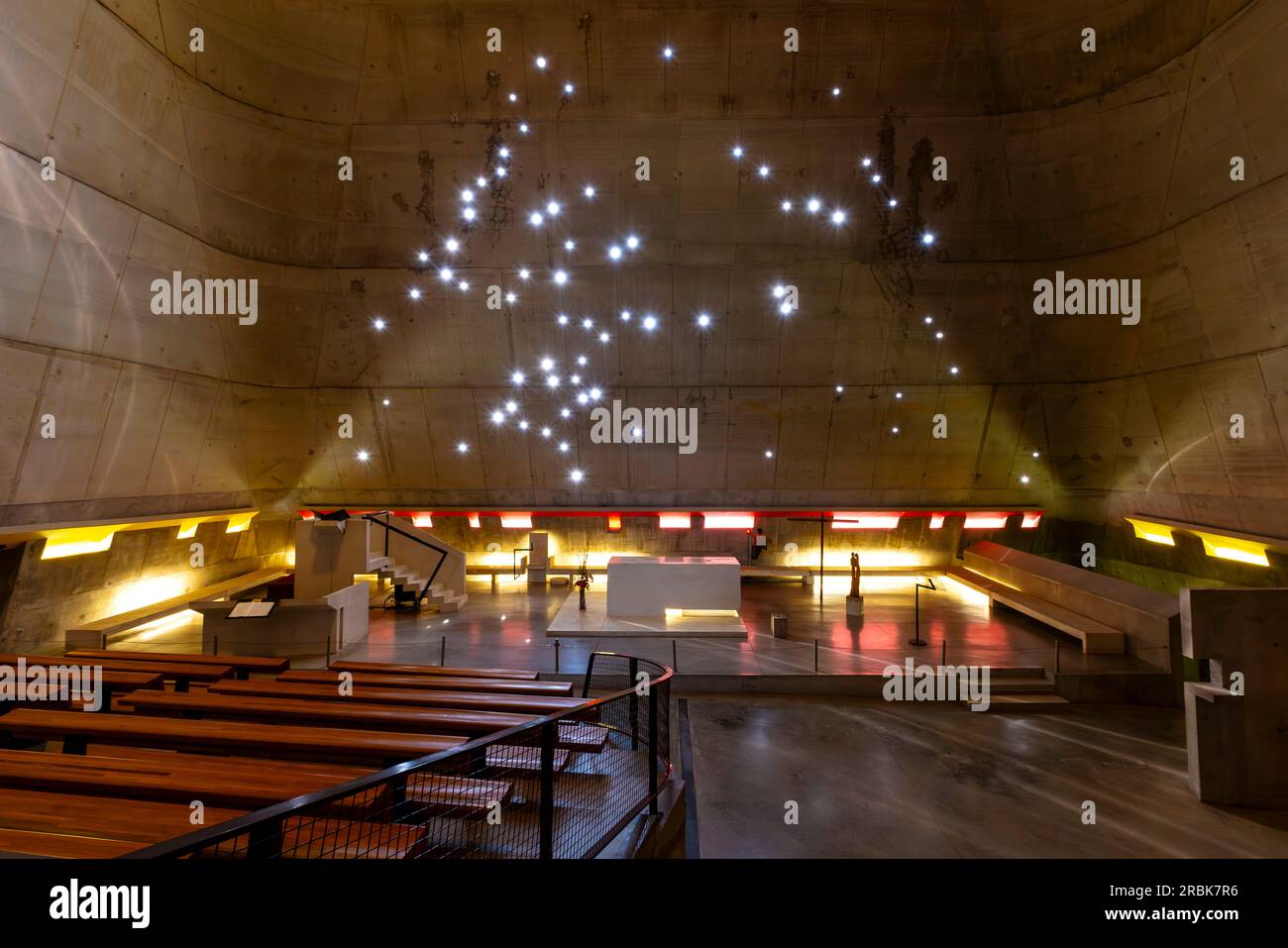 Interior of Saint-Pierre church (Saint Peter) by swiss/french architect ...