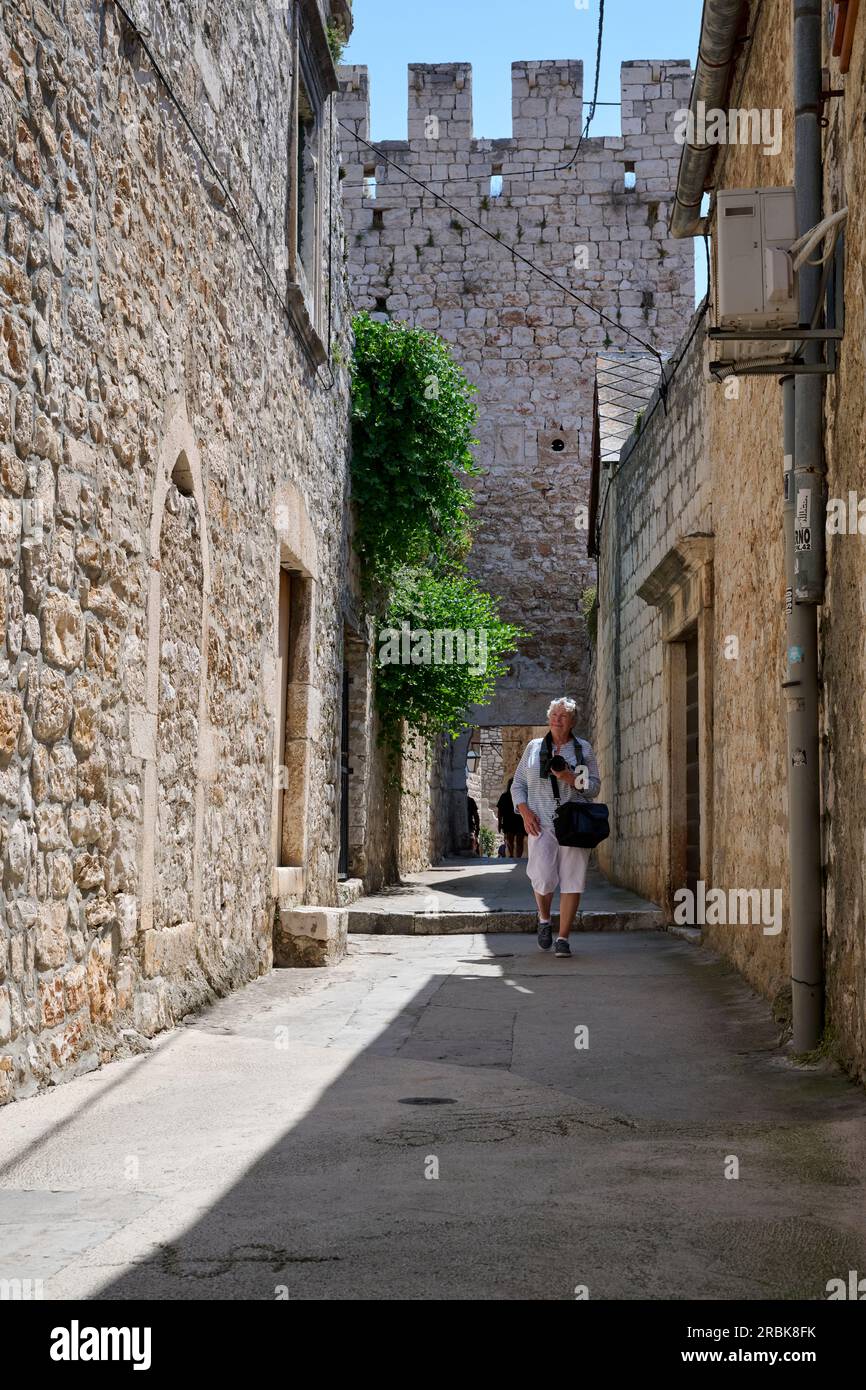 The streets of Hvar, Croatia Stock Photo - Alamy