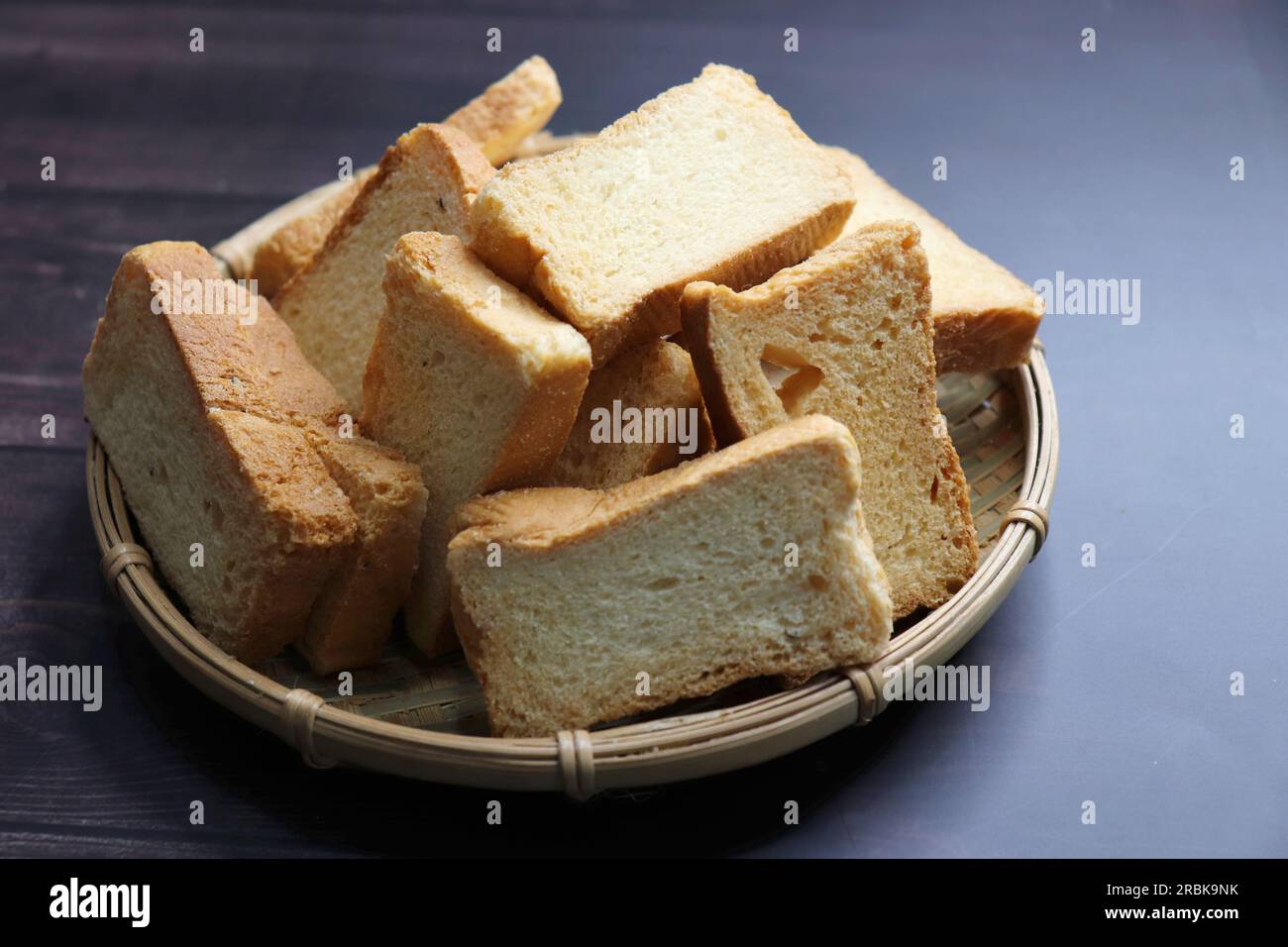 Tea Time Snack. Healthy Wheat rusk served with Indian hot masala tea ...