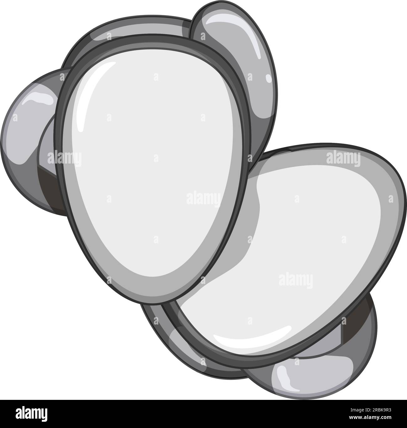 device headphones wireless cartoon vector illustration Stock Vector ...