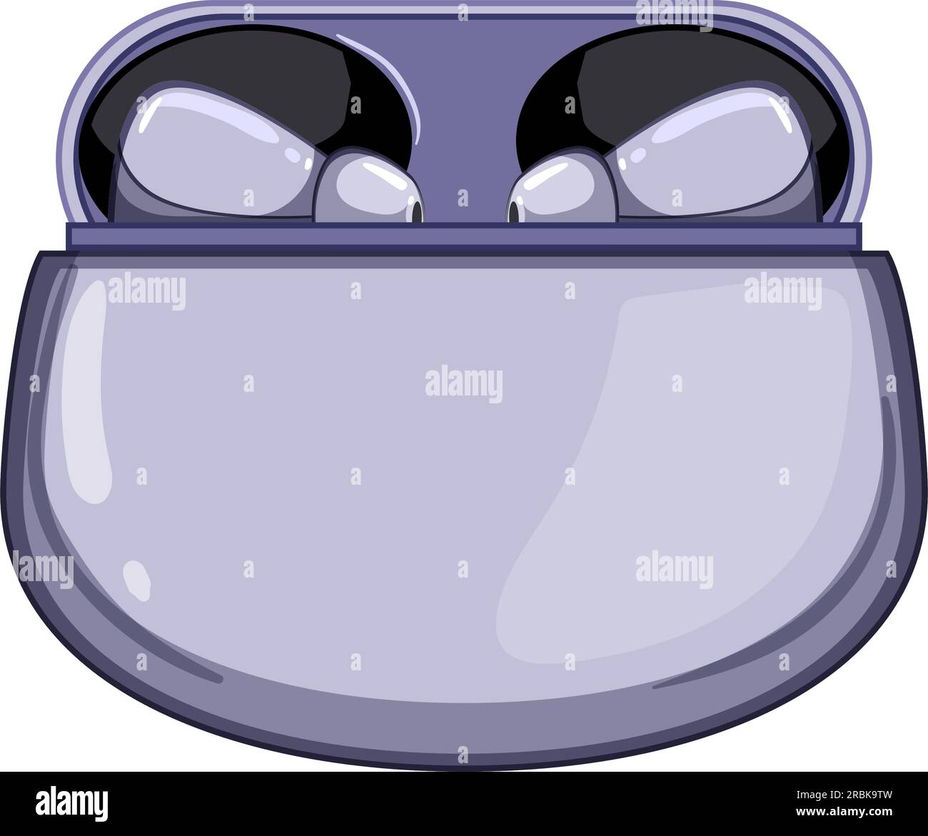 equipment headphones wireless cartoon vector illustration Stock Vector ...
