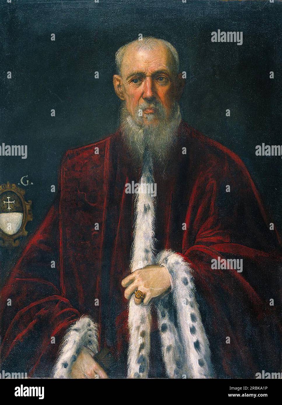 Portrait of the Procurator Alessandro Gritti by Tintoretto Stock Photo ...