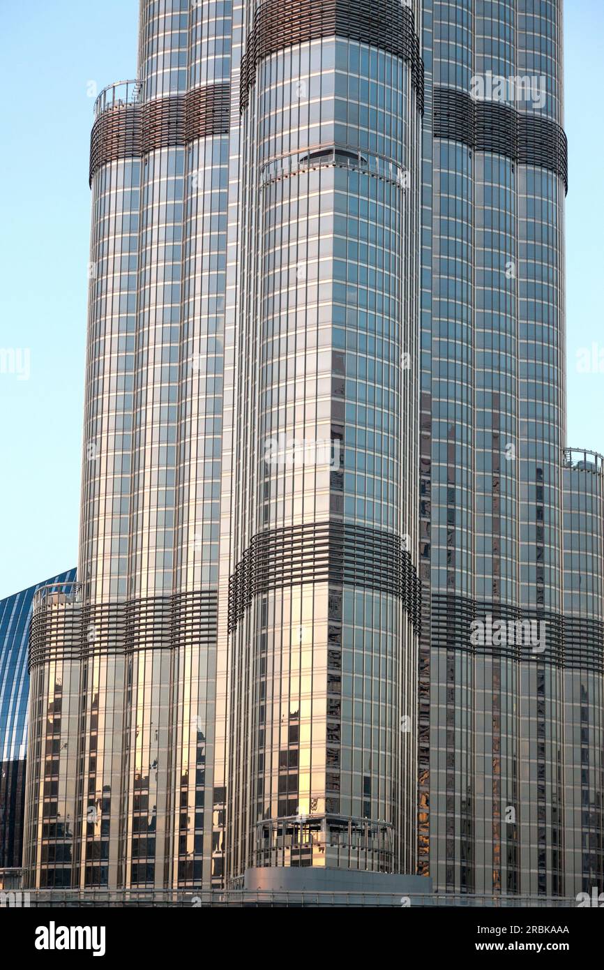 UAE, Dubai, the iconic Burj Khalifa skyscraper, the highest building in ...