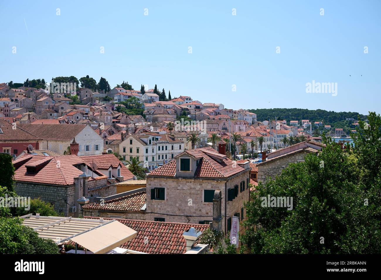 The streets of Hvar, Croatia Stock Photo - Alamy