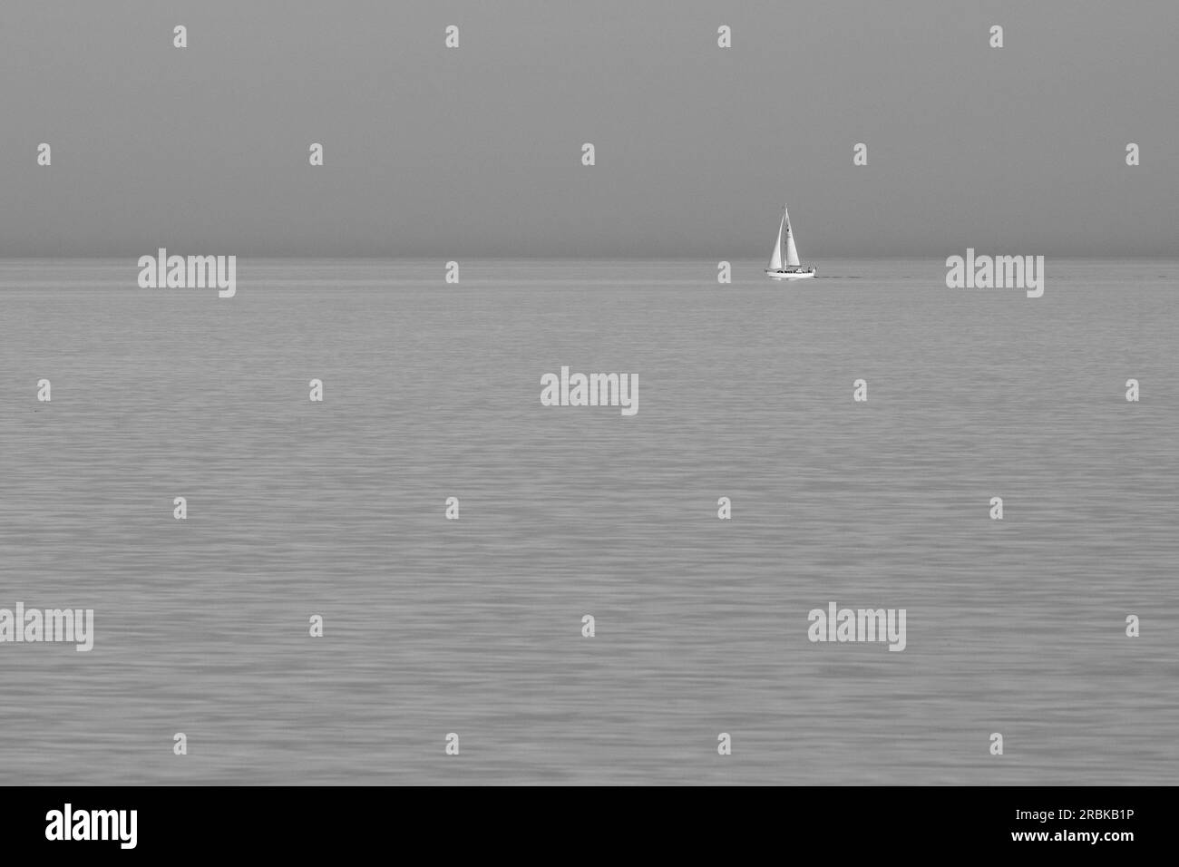 Sailboat at sea Stock Photo - Alamy