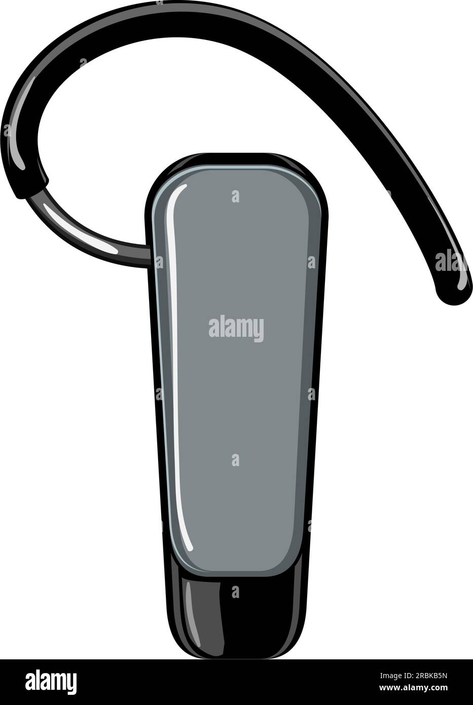 telephone headset audio cartoon vector illustration Stock Vector Image ...