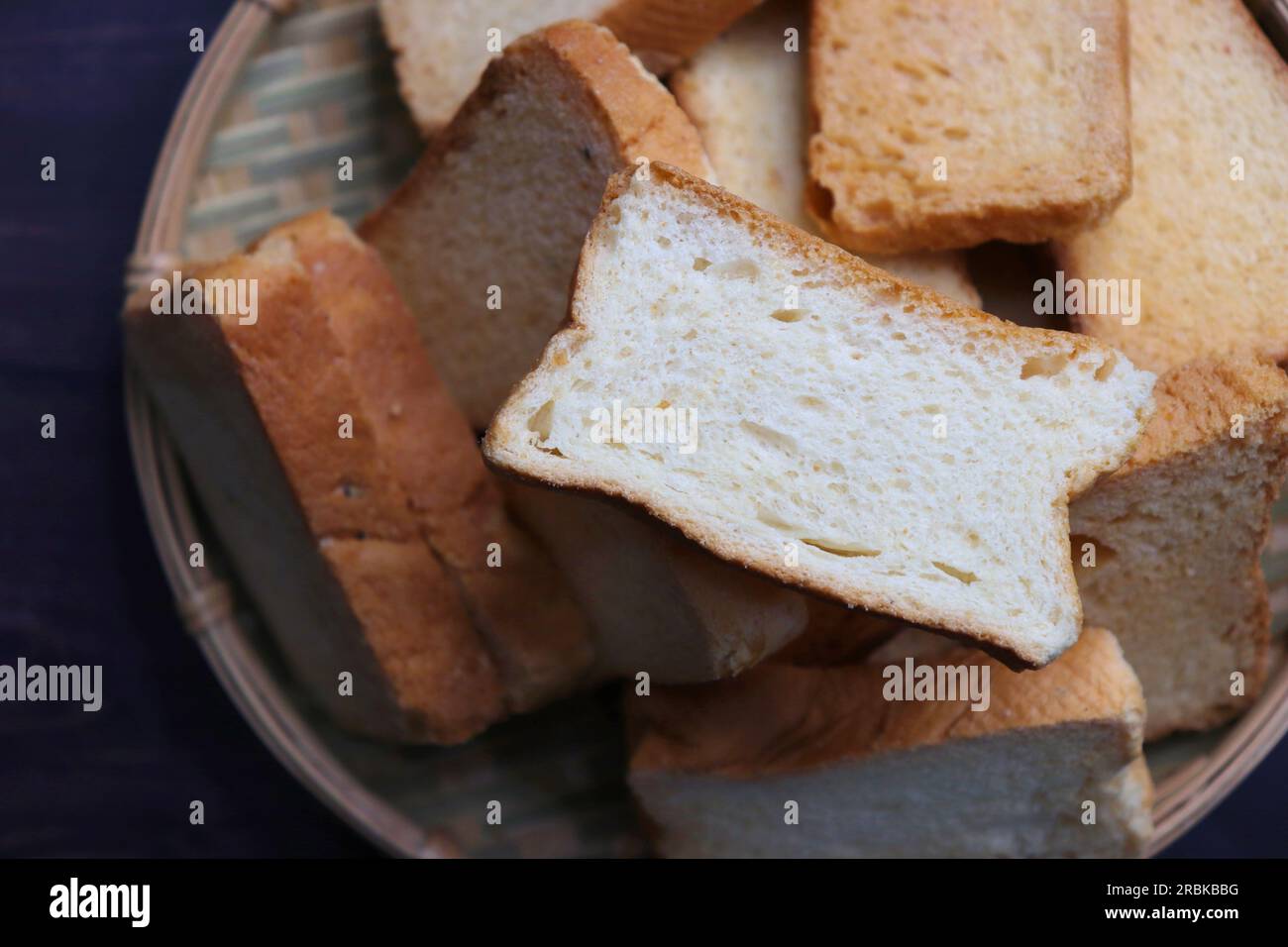 Tea Time Snack. Healthy Wheat rusk served with Indian hot masala tea ...
