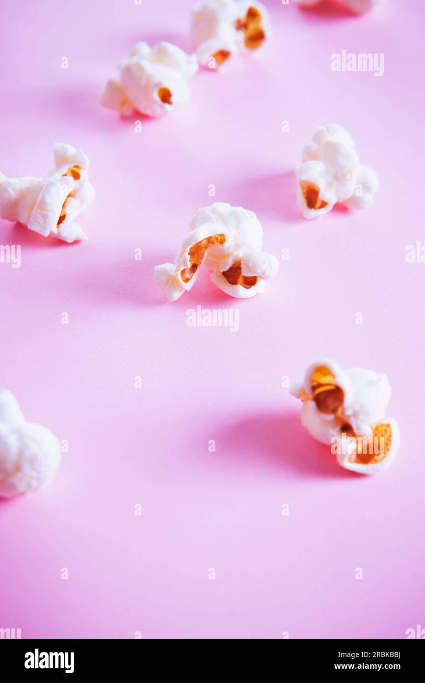 Pink popcorn hi-res stock photography and images - Alamy