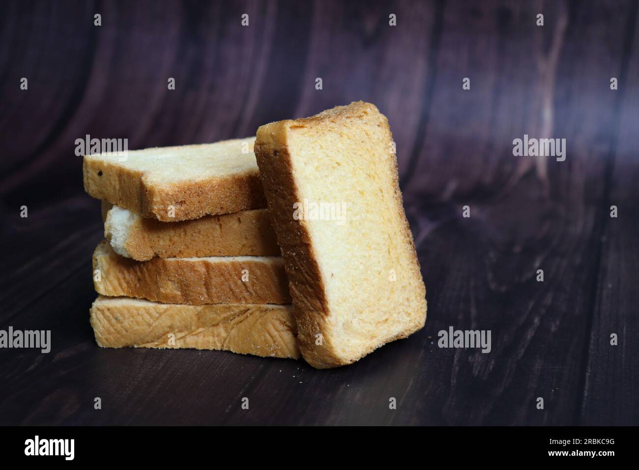 Tea Time Snack. Healthy Wheat rusk served with Indian hot masala tea ...