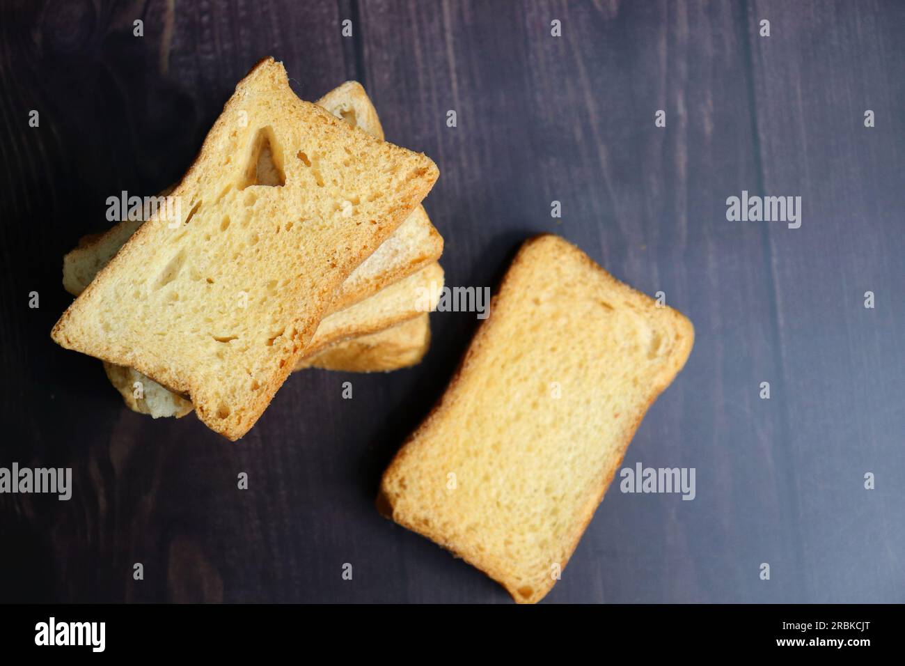 Tea Time Snack. Healthy Wheat rusk served with Indian hot masala tea ...