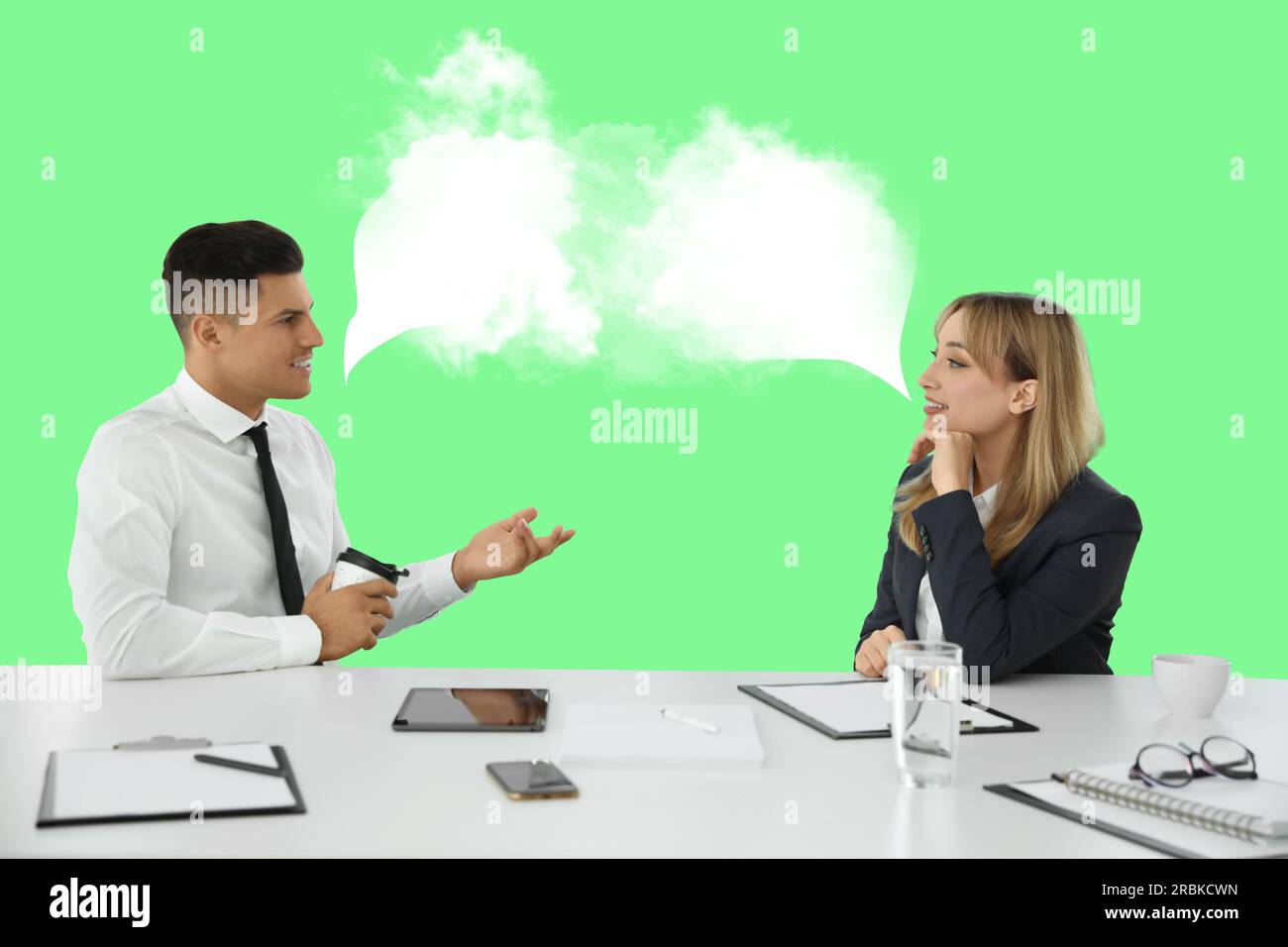 Talkative communicative chatting hi-res stock photography and images ...