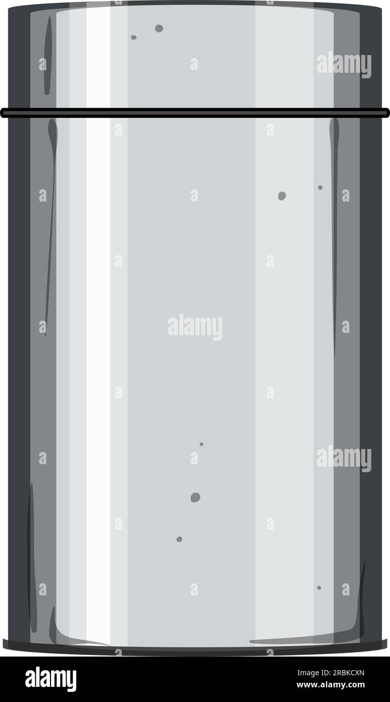 steel metal tin can cartoon vector illustration Stock Vector Image ...