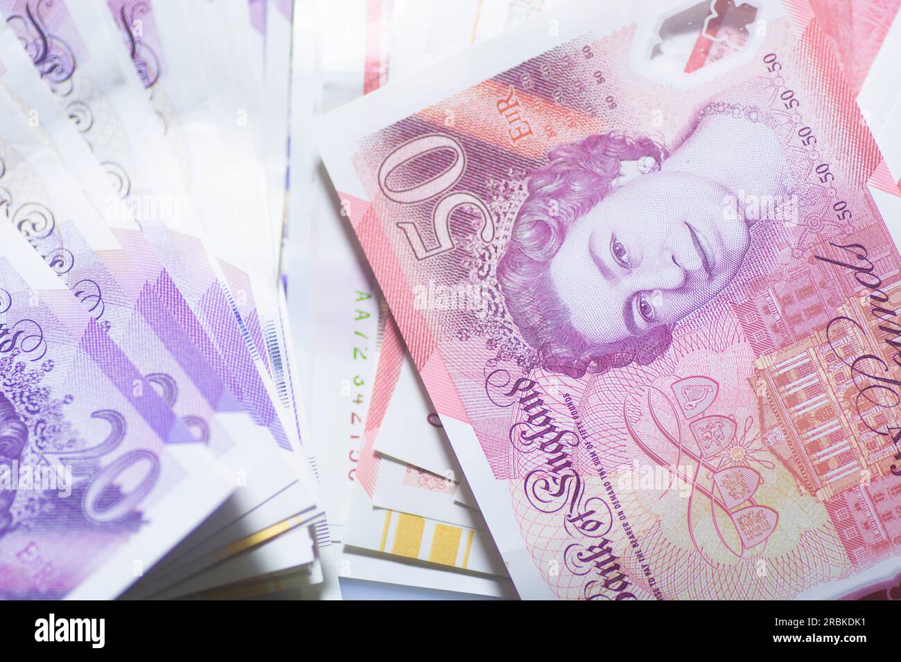 British banknotes pile new hi-res stock photography and images - Alamy