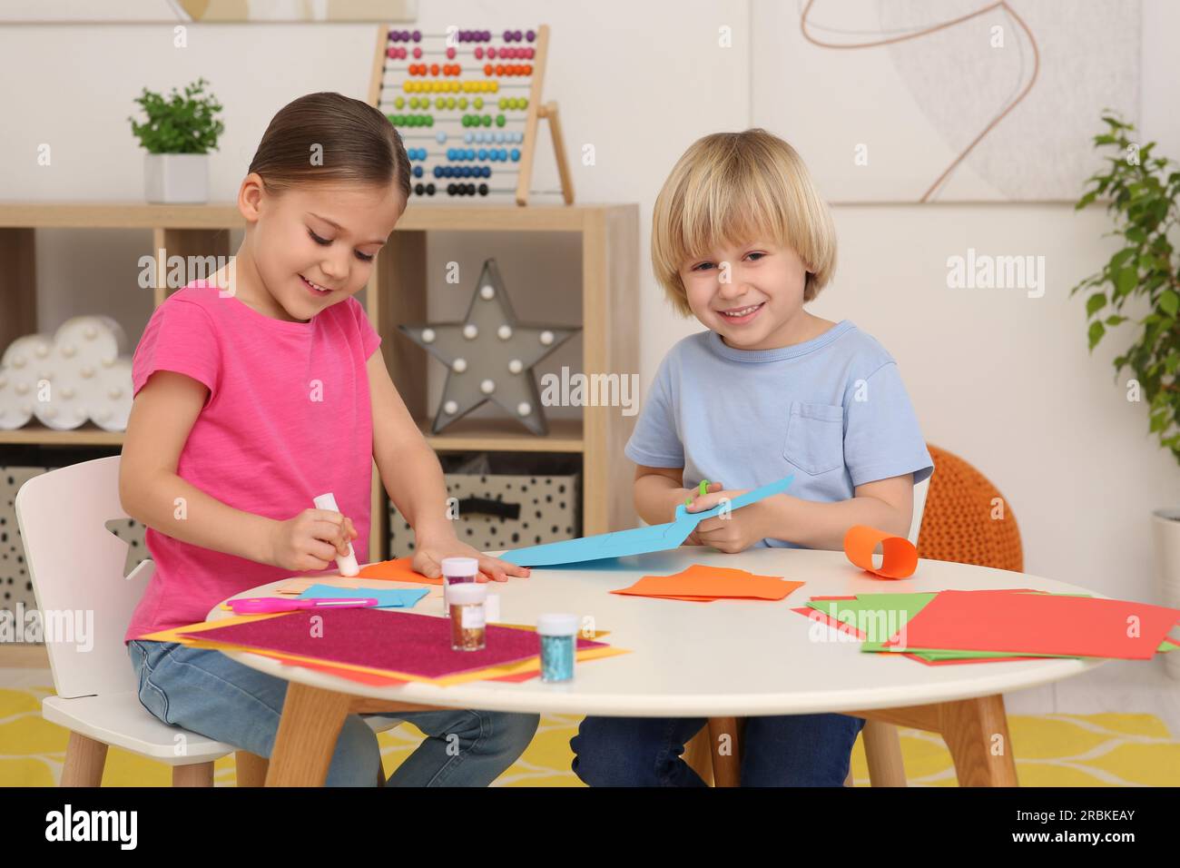 Cut and glue girl hi-res stock photography and images - Alamy