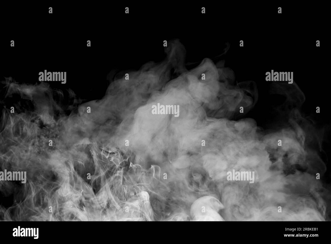 Cloud of white smoke on black background Stock Photo - Alamy