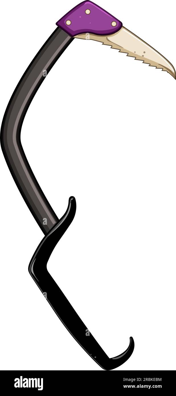 sport piolet ice tool cartoon vector illustration Stock Vector Image ...