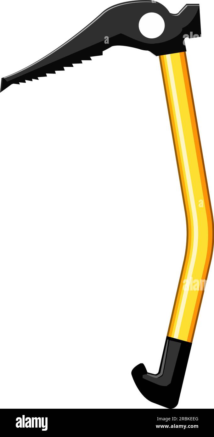 dangerous piolet ice tool cartoon vector illustration Stock Vector ...