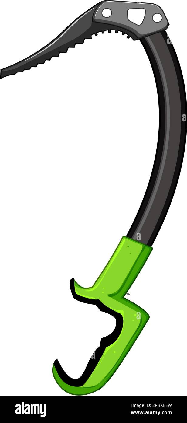 danger piolet ice tool cartoon vector illustration Stock Vector Image ...