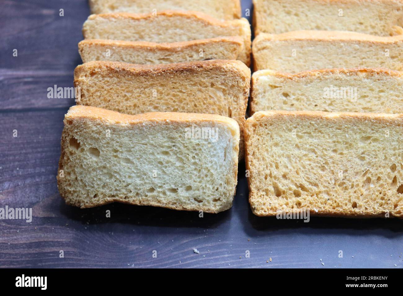 Tea Time Snack. Healthy Wheat rusk served with Indian hot masala tea ...