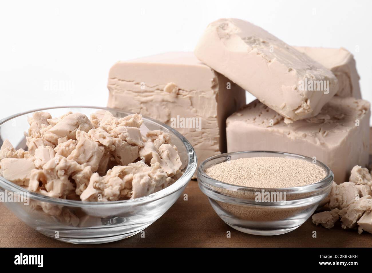 Compressed fresh yeast cubes hi-res stock photography and images - Alamy