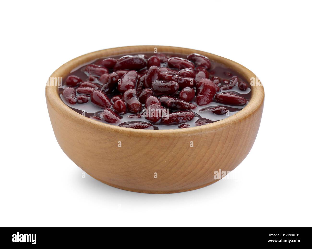 Bowl of canned red kidney beans on white background Stock Photo - Alamy