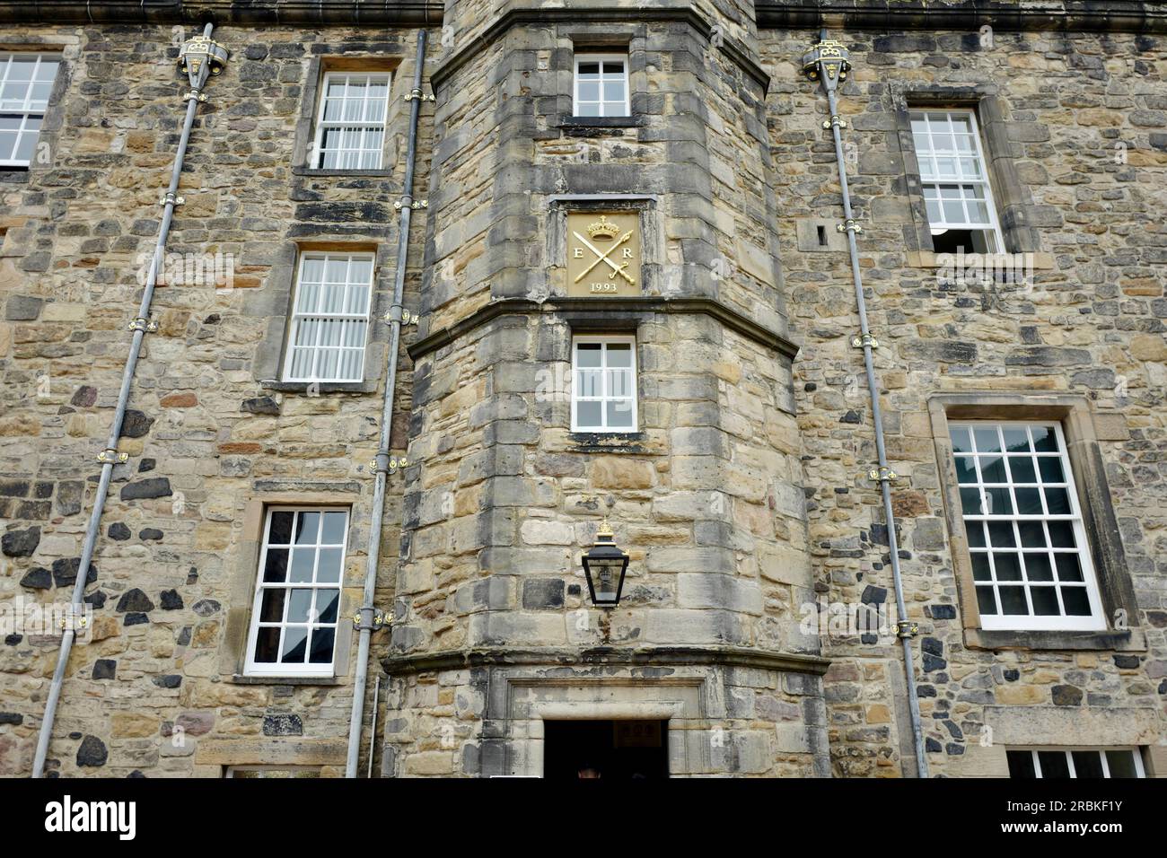 Facade of the Royal Palace at Edinburgh Castle in Scotland Stock Photo ...