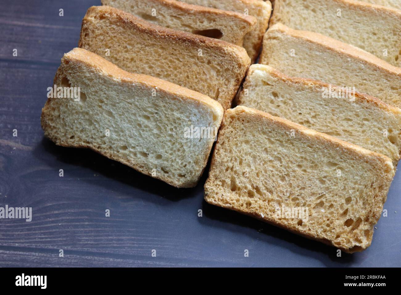Tea Time Snack. Healthy Wheat rusk served with Indian hot masala tea ...