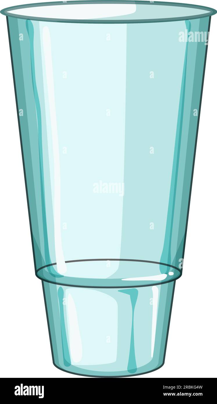 disposable plastic cup cartoon vector illustration Stock Vector Image ...
