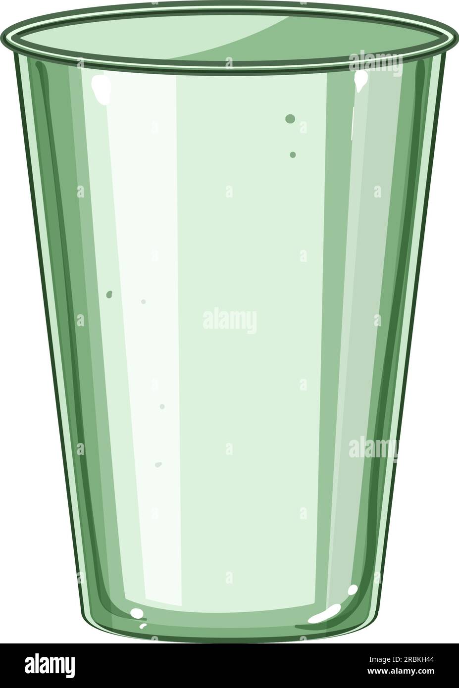 blank plastic cup cartoon vector illustration Stock Vector Image & Art ...