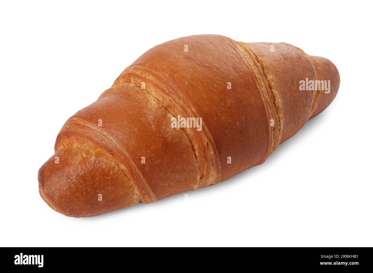 Delicious crescent pastry isolated on white. Fresh pastry Stock Photo ...