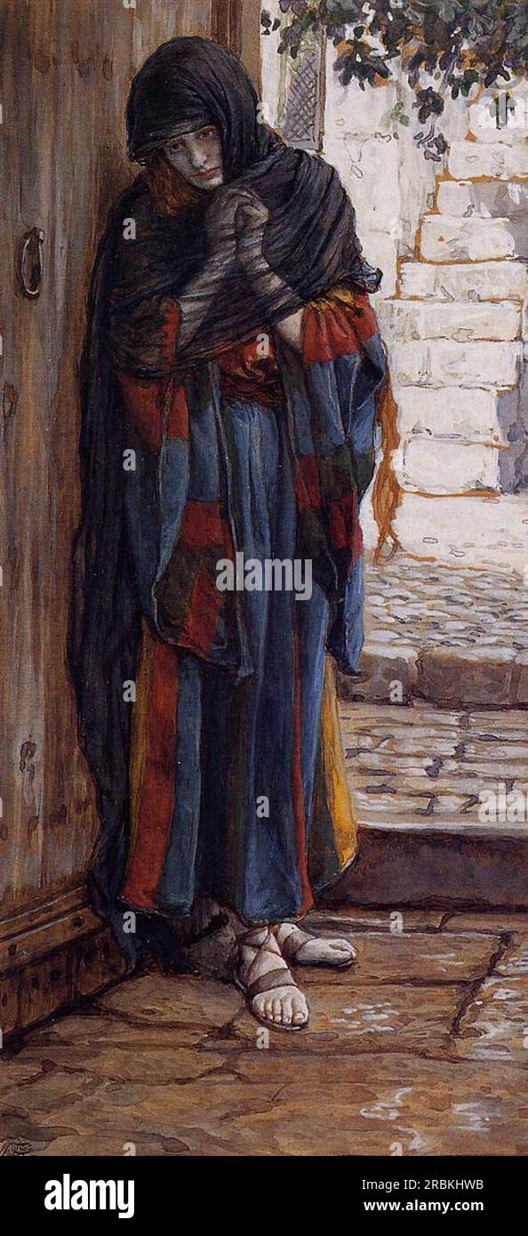 The Repentant Magdalene by James Tissot Stock Photo - Alamy
