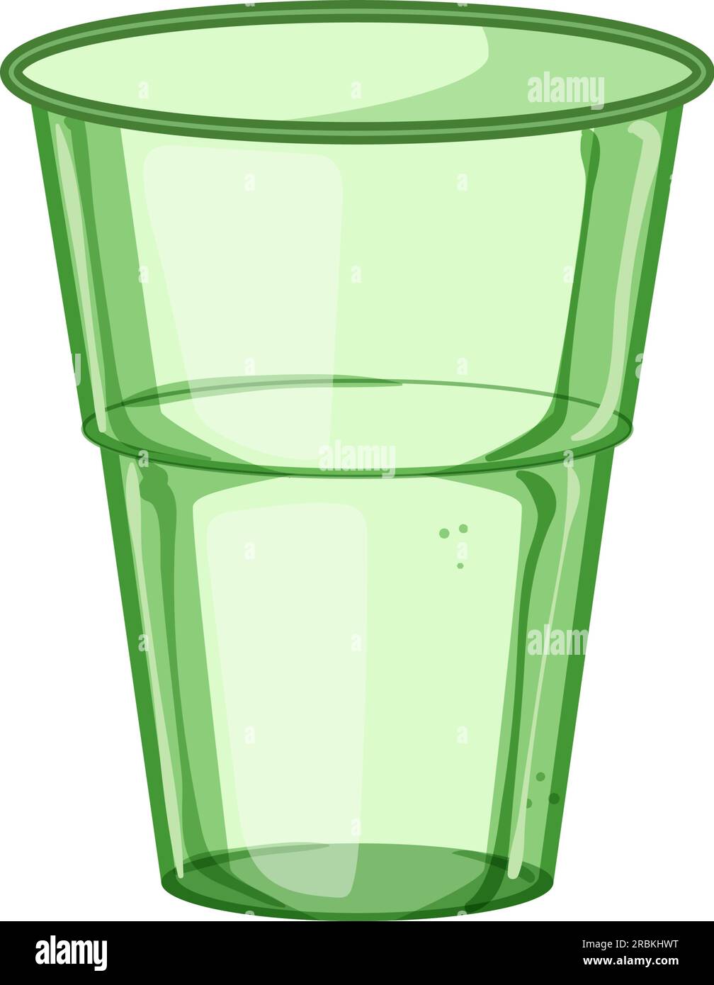 template plastic cup cartoon vector illustration Stock Vector Image ...