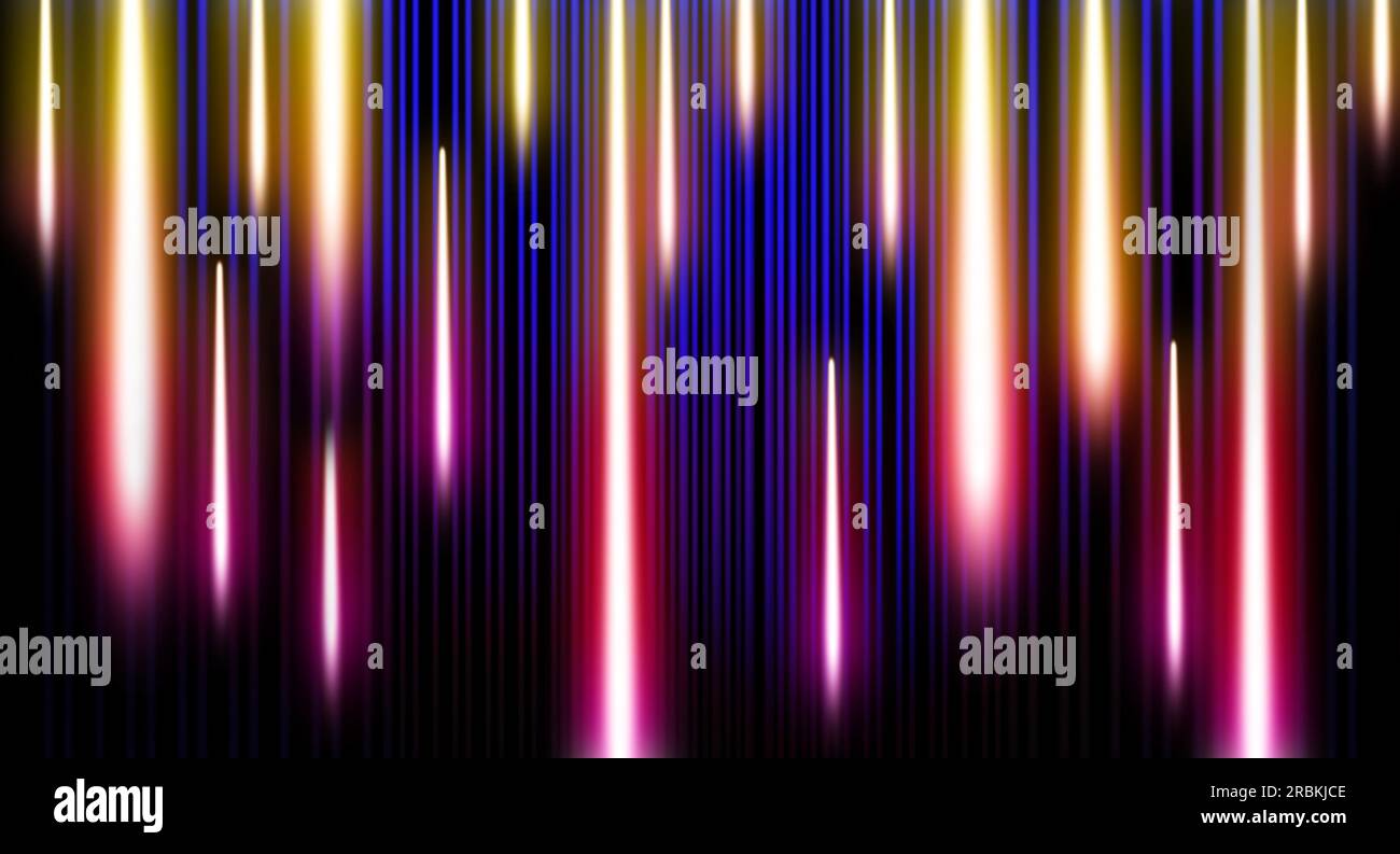 Neon lines on black background. Banner design Stock Photo - Alamy