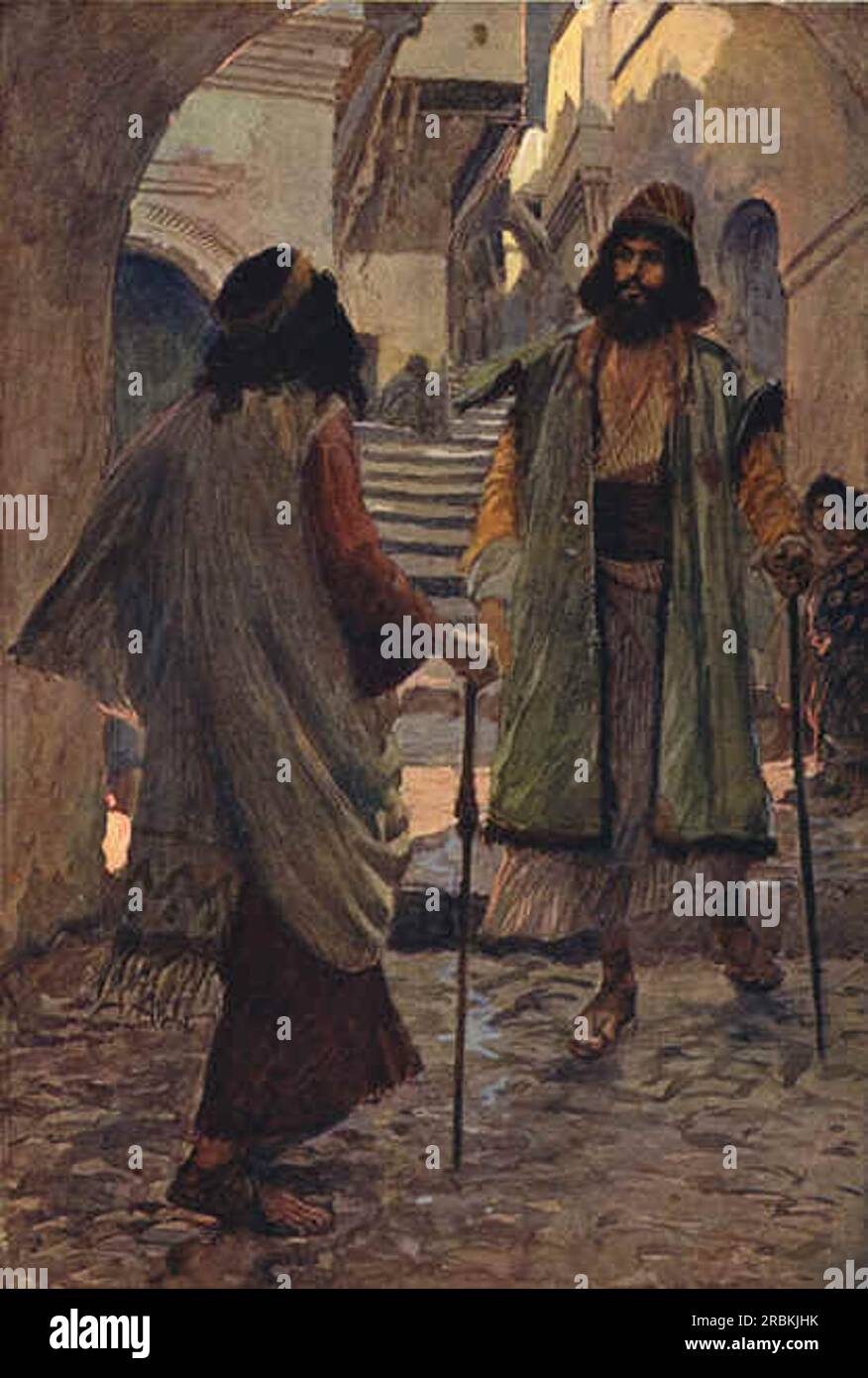 Saul meets with Samuel 1900 by James Tissot Stock Photo - Alamy
