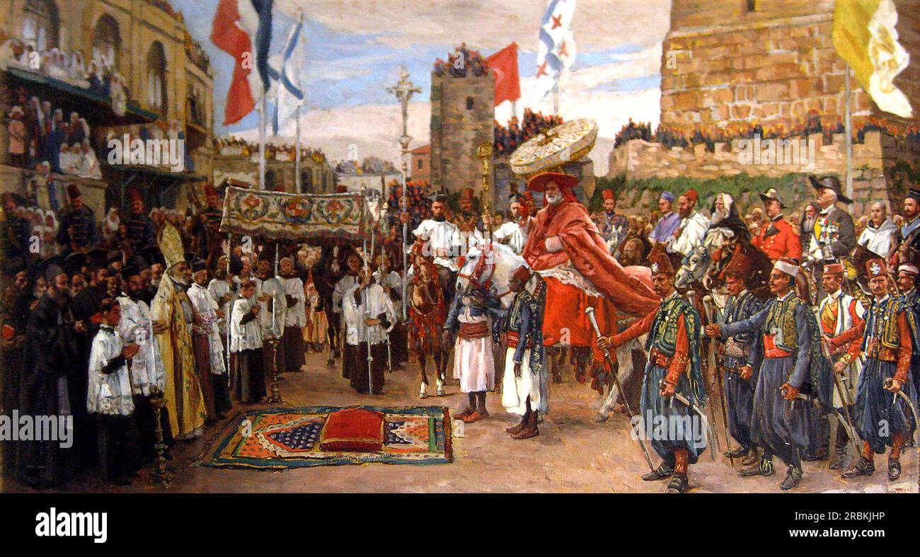 The Latin Patriarch of Jerusalem 1875 by James Tissot Stock Photo - Alamy
