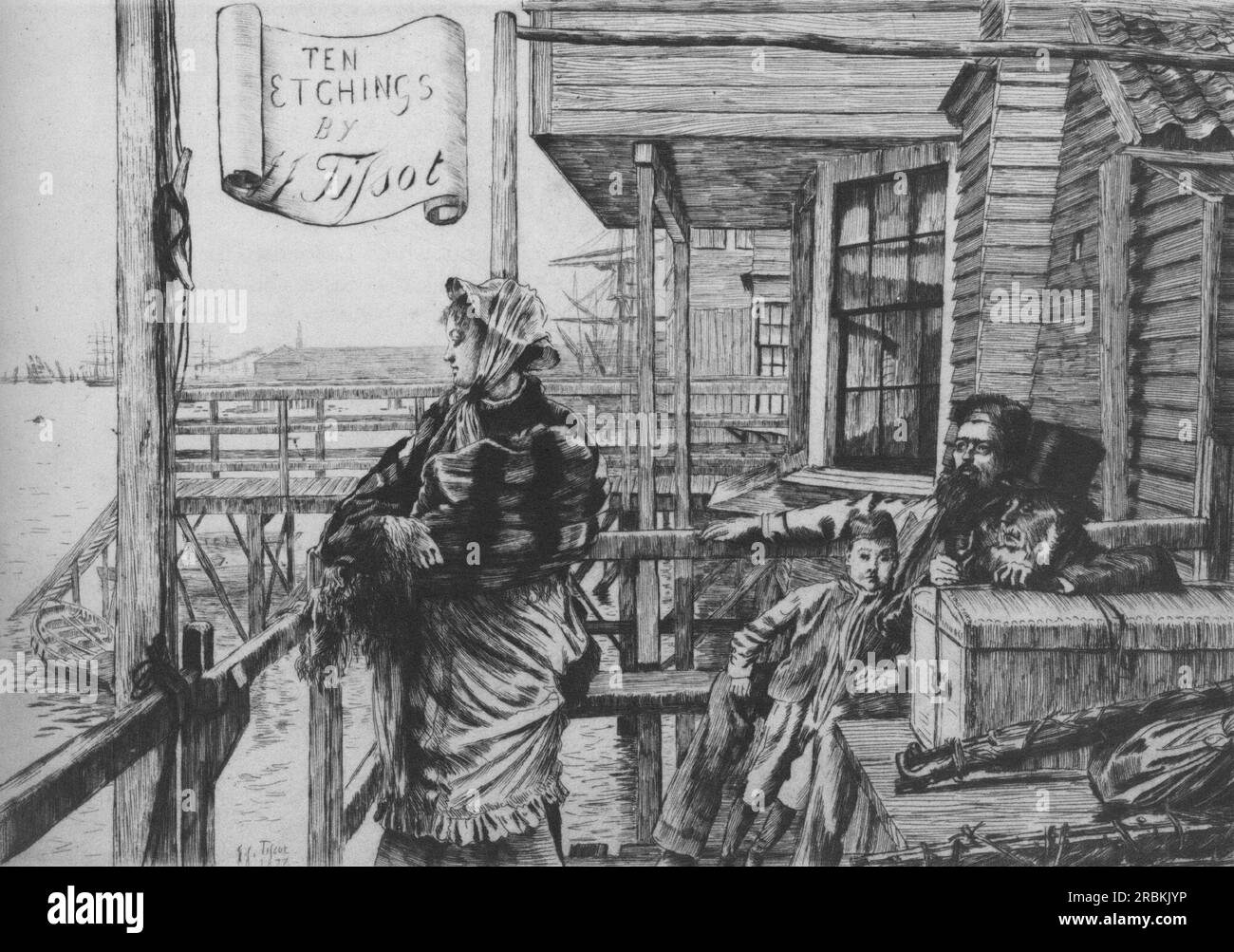 The Inn of the Three Ravens 1877 by James Tissot Stock Photo - Alamy