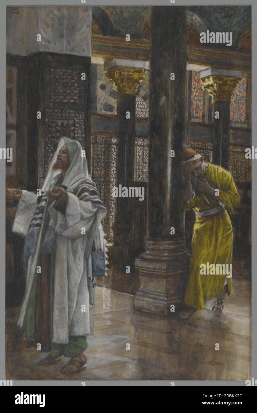 The Pharisee and the Publican 1894 by James Tissot Stock Photo - Alamy