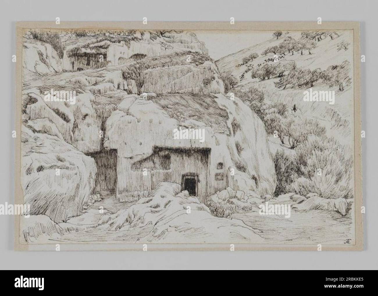 Tombs In the Valley of Hinnom 1889 by James Tissot Stock Photo - Alamy